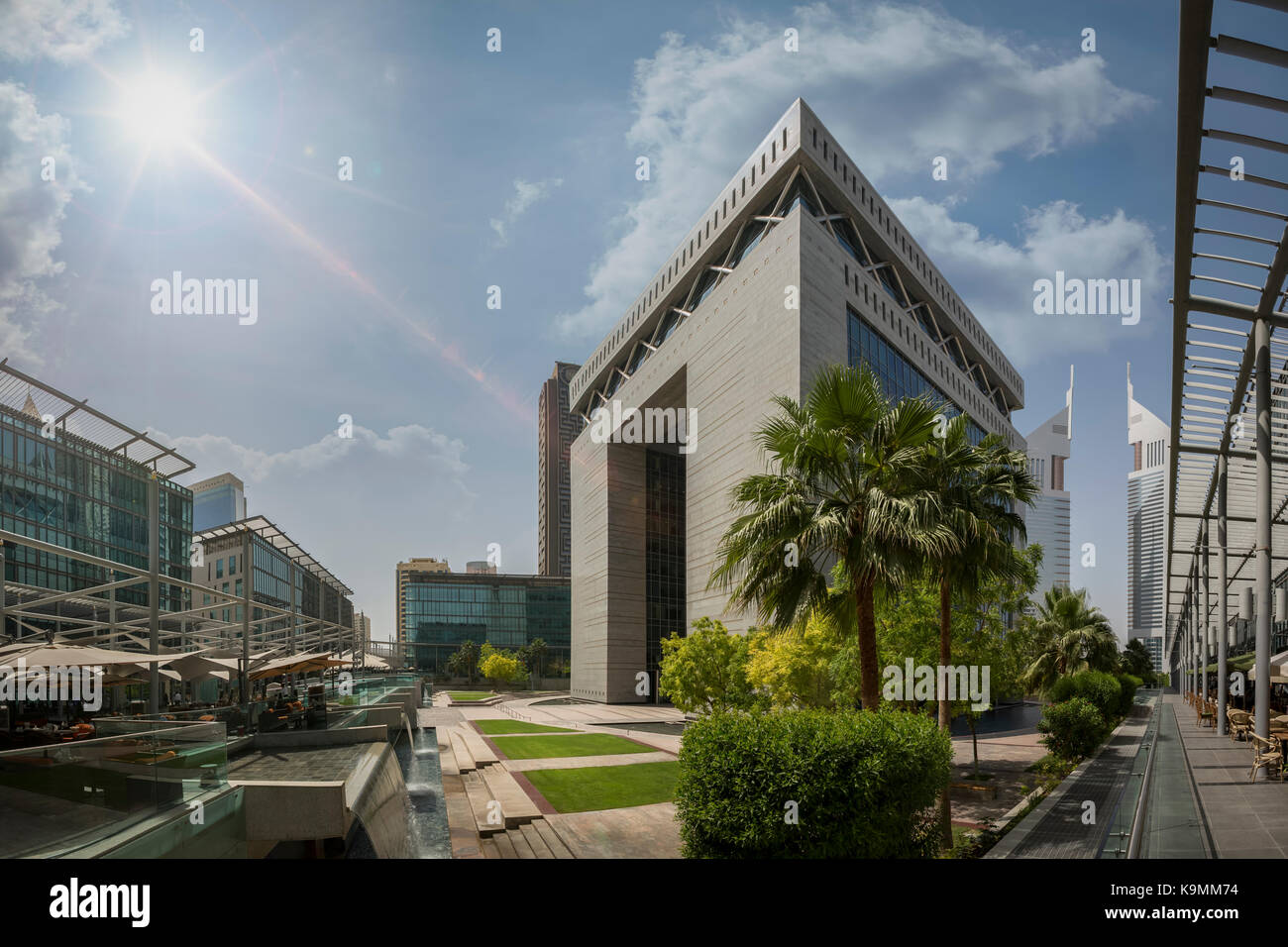 United Arab Emirates, Dubai, Gate Building in the Dubai international ...