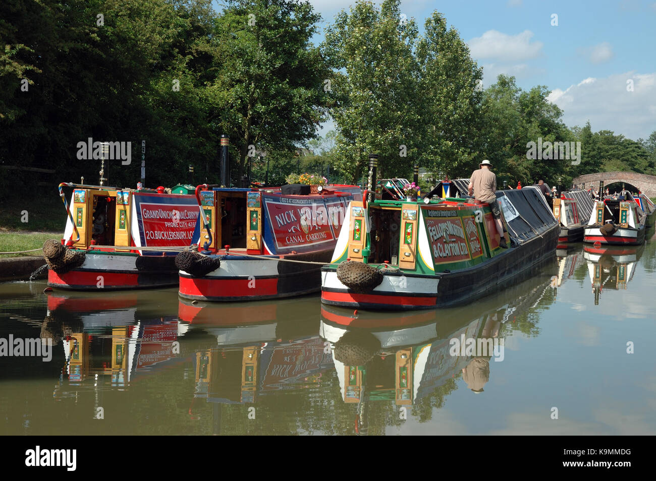 Working Narrow Boats, Braunston, Grand Union Canal, Northamptonshire ...