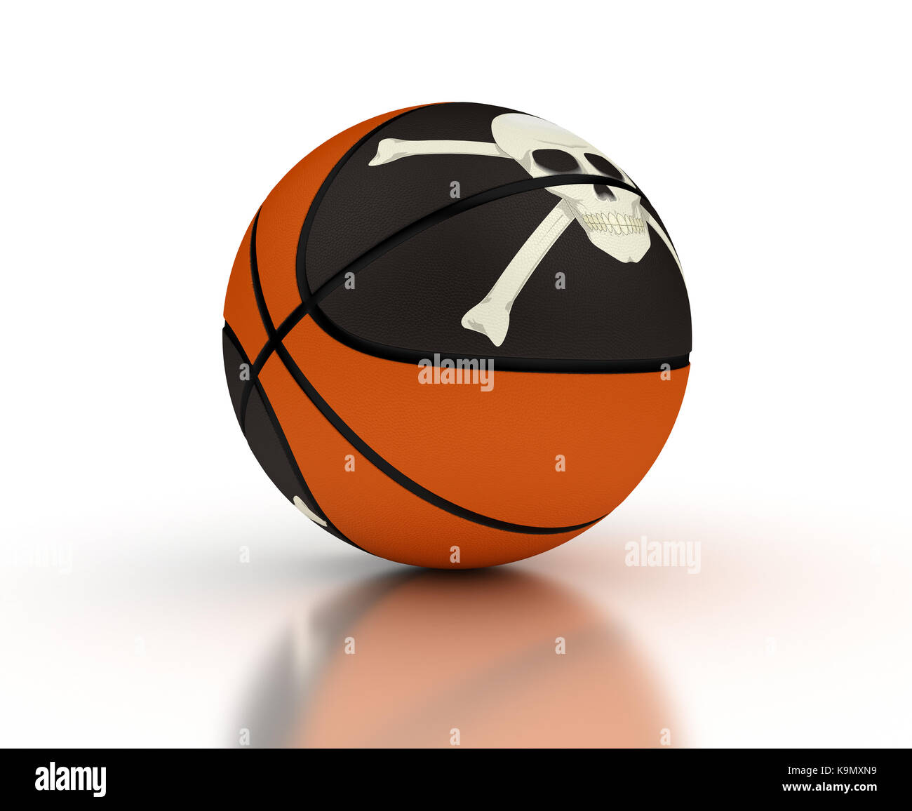 Skull Basketball Team (isolated with clipping path Stock Photo - Alamy