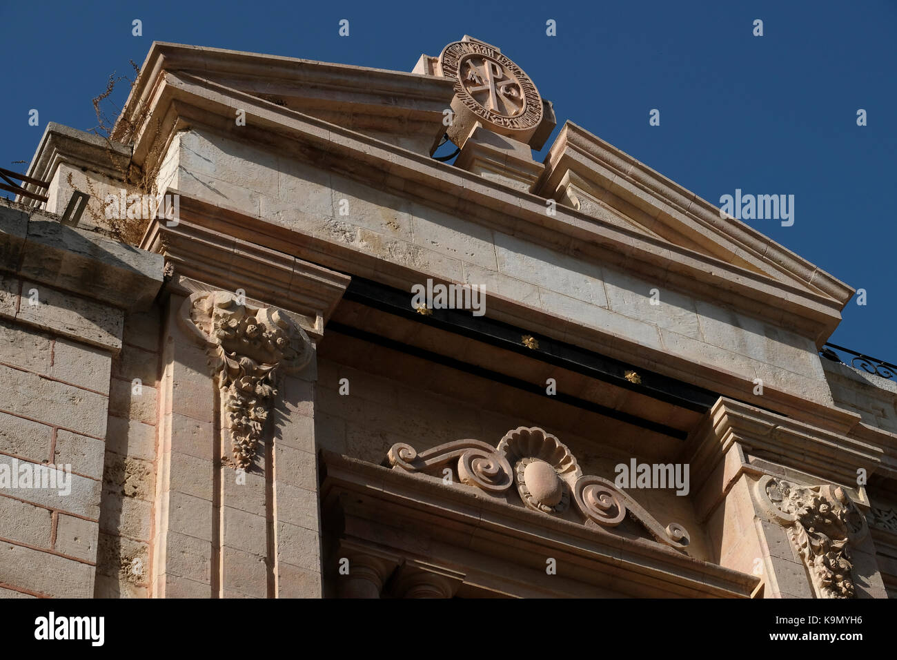 Emblem of the Imperial Orthodox Palestine Society bearing the Chi Rho ...