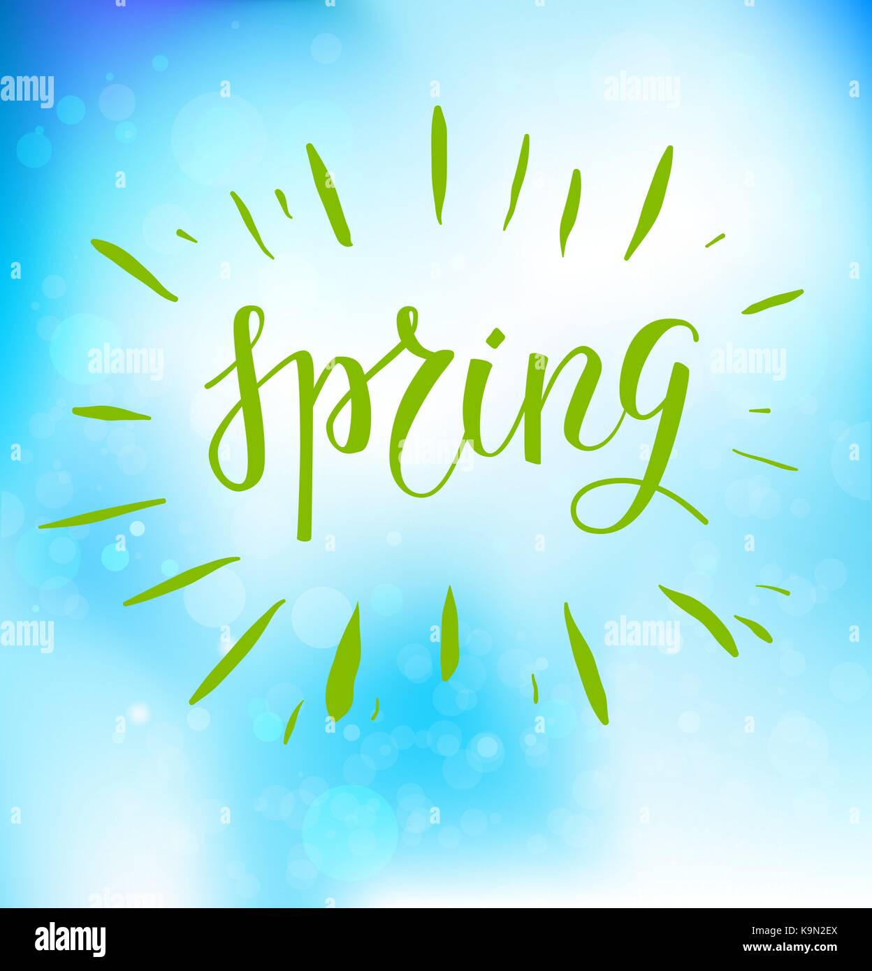 spring blue backdrop Stock Vector Image & Art - Alamy