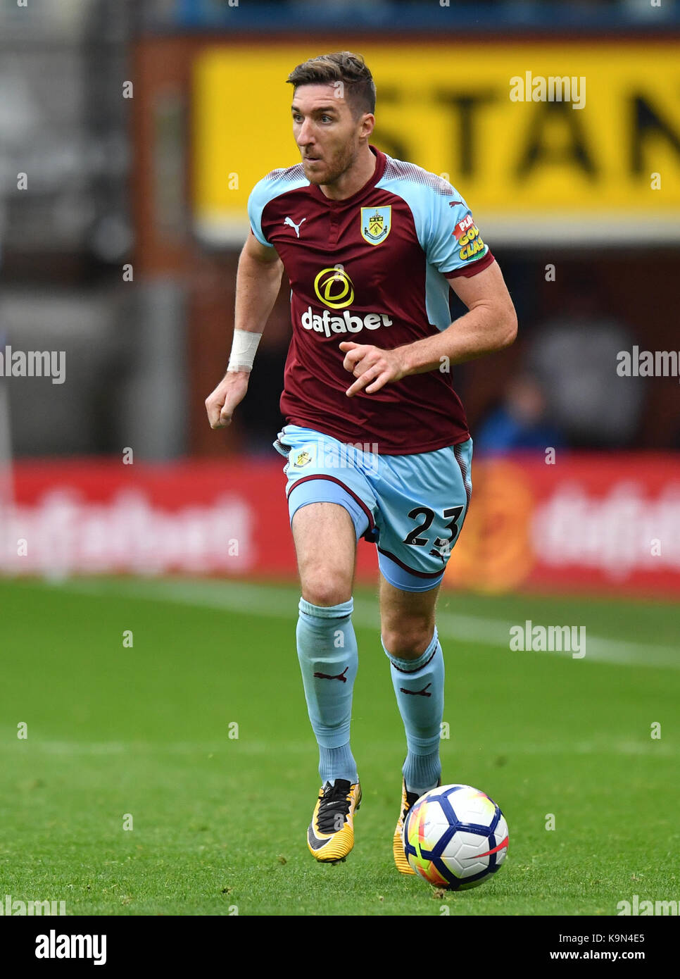 Burnley's Stephen Ward during the Premier League match at Turf Moor ...