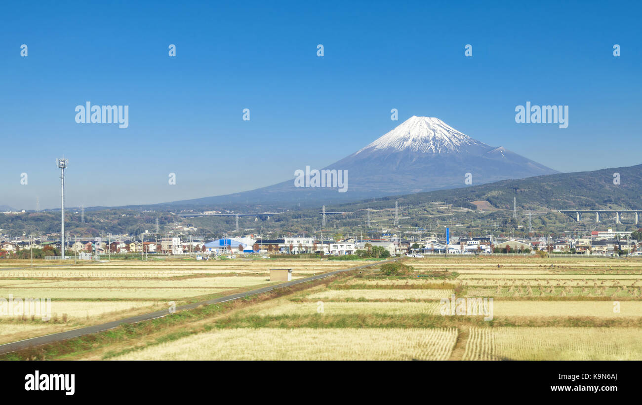 Mt fuji with blue sky,japan Stock Photo - Alamy