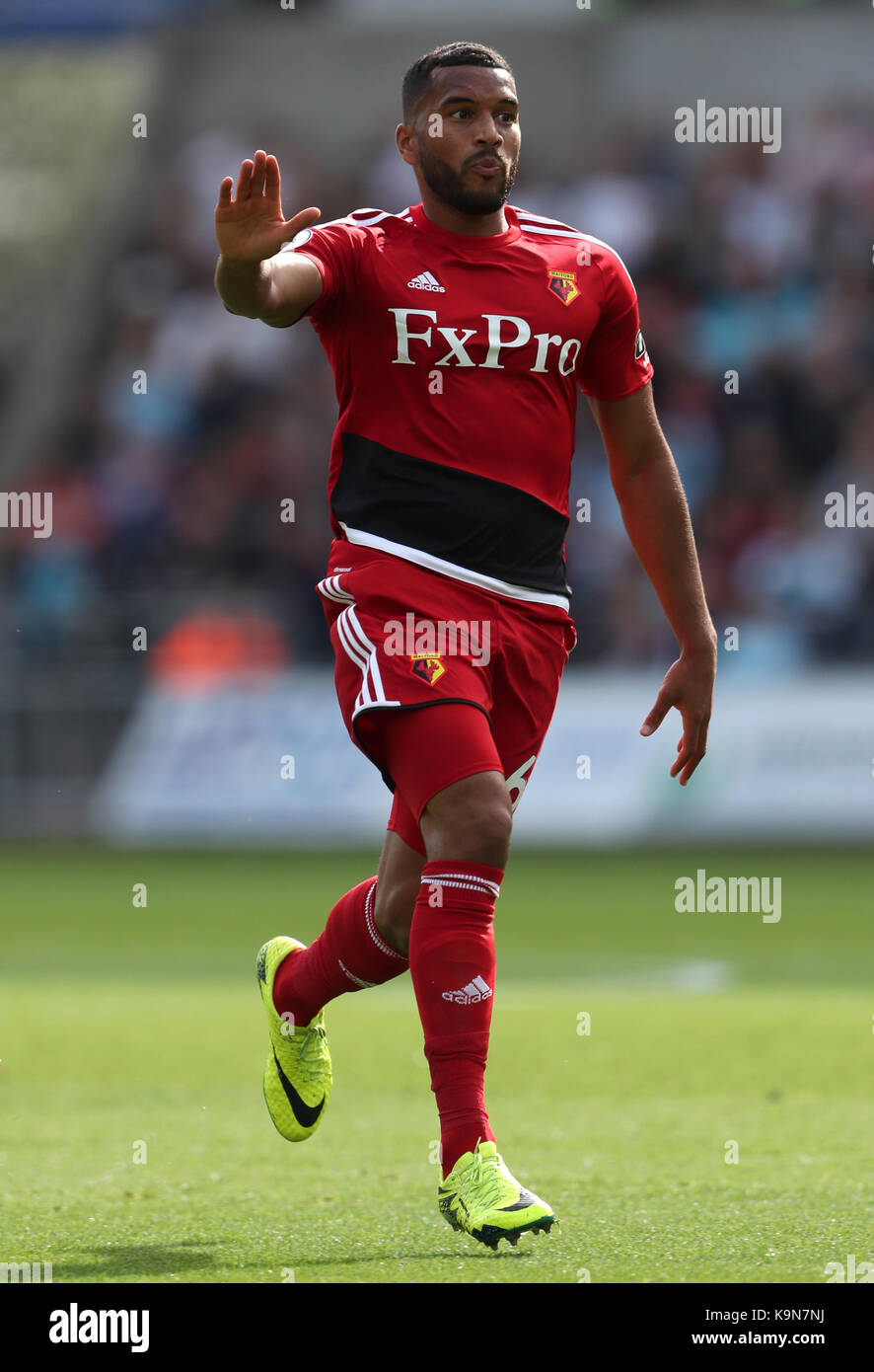 Watford's Adrian Mariappa during the Premier League match at the ...