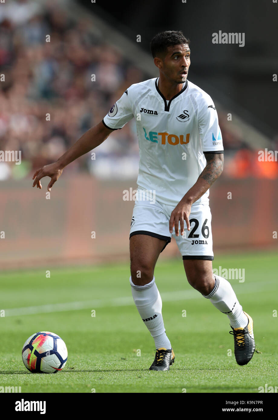 Swansea City's Kyle Naughton during the Premier League match at the ...