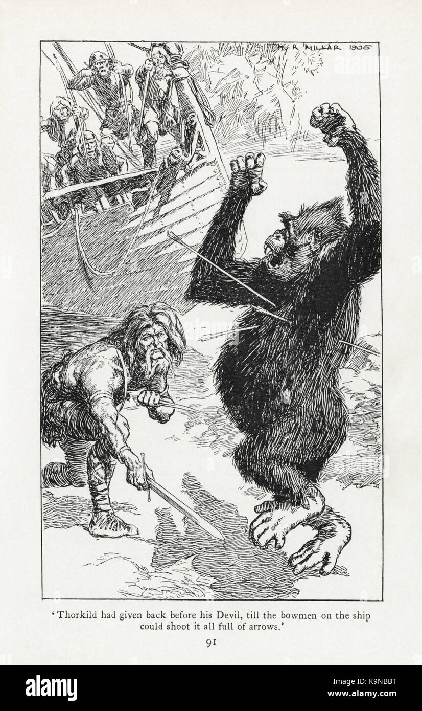 H. R. Millar Rudyard Kipling Puck of Pook's Hill 7 Stock Photo - Alamy