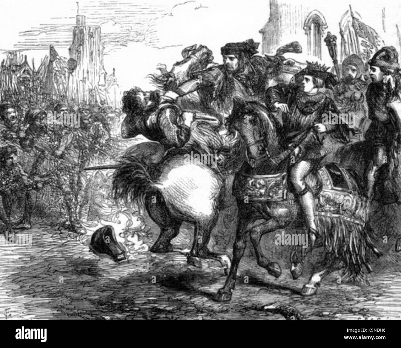 P421 Death of Wat Tyler Stock Photo - Alamy