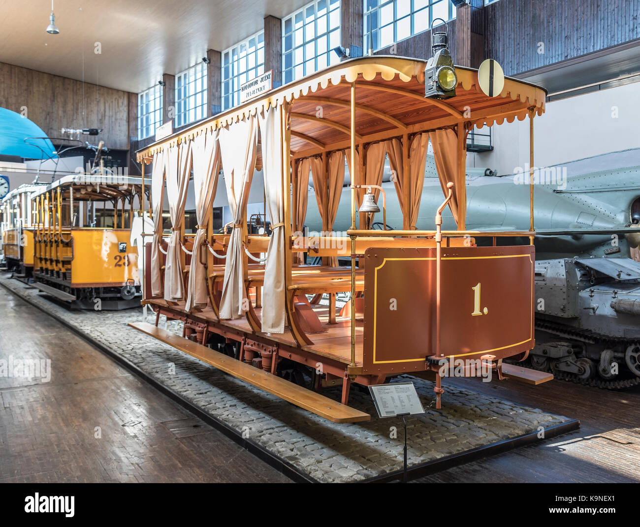 Old tram at the Tesla Museum in Zagreb Stock Photo - Alamy