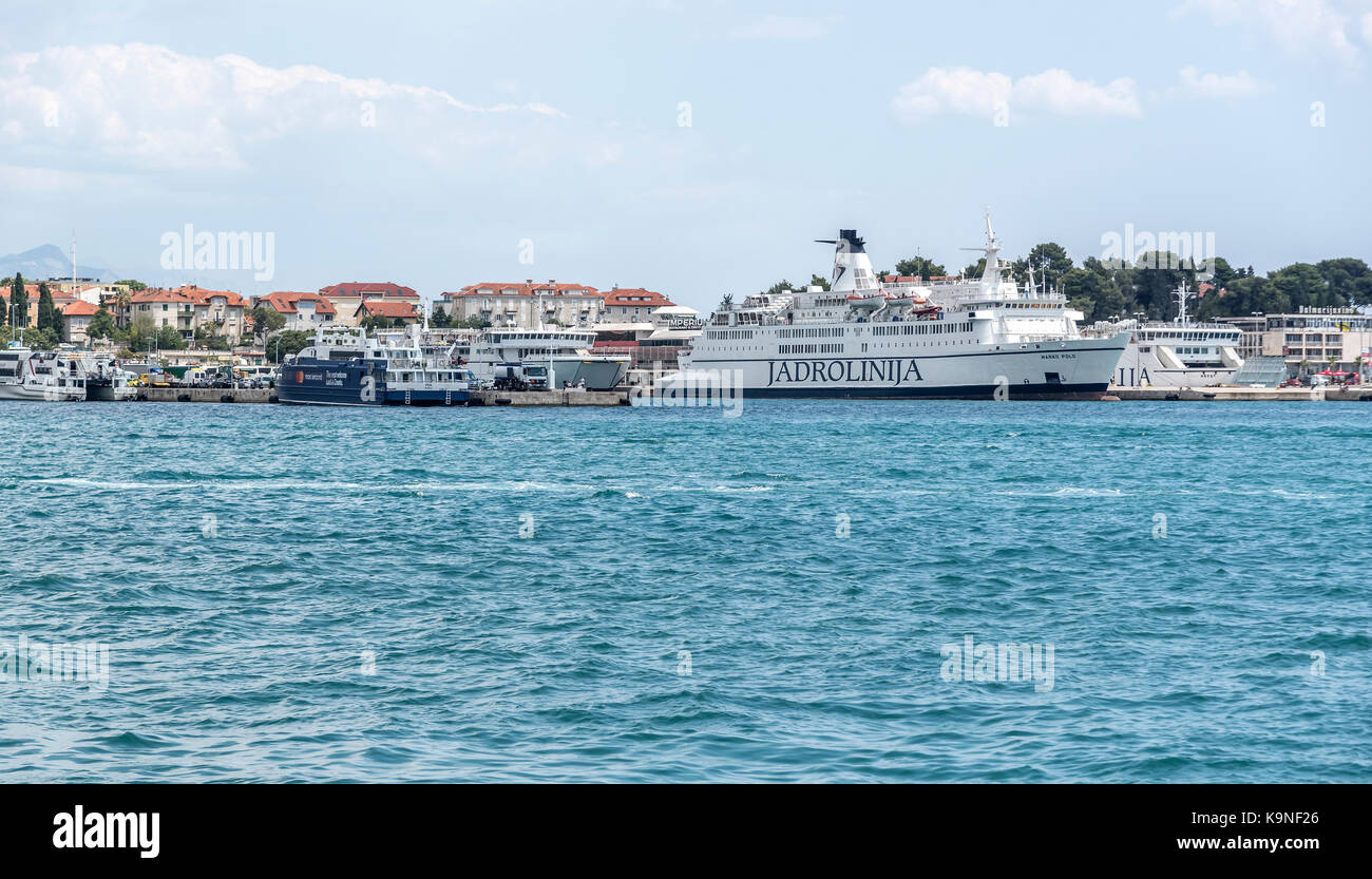 Sea ferry in the city of Split Stock Photo - Alamy