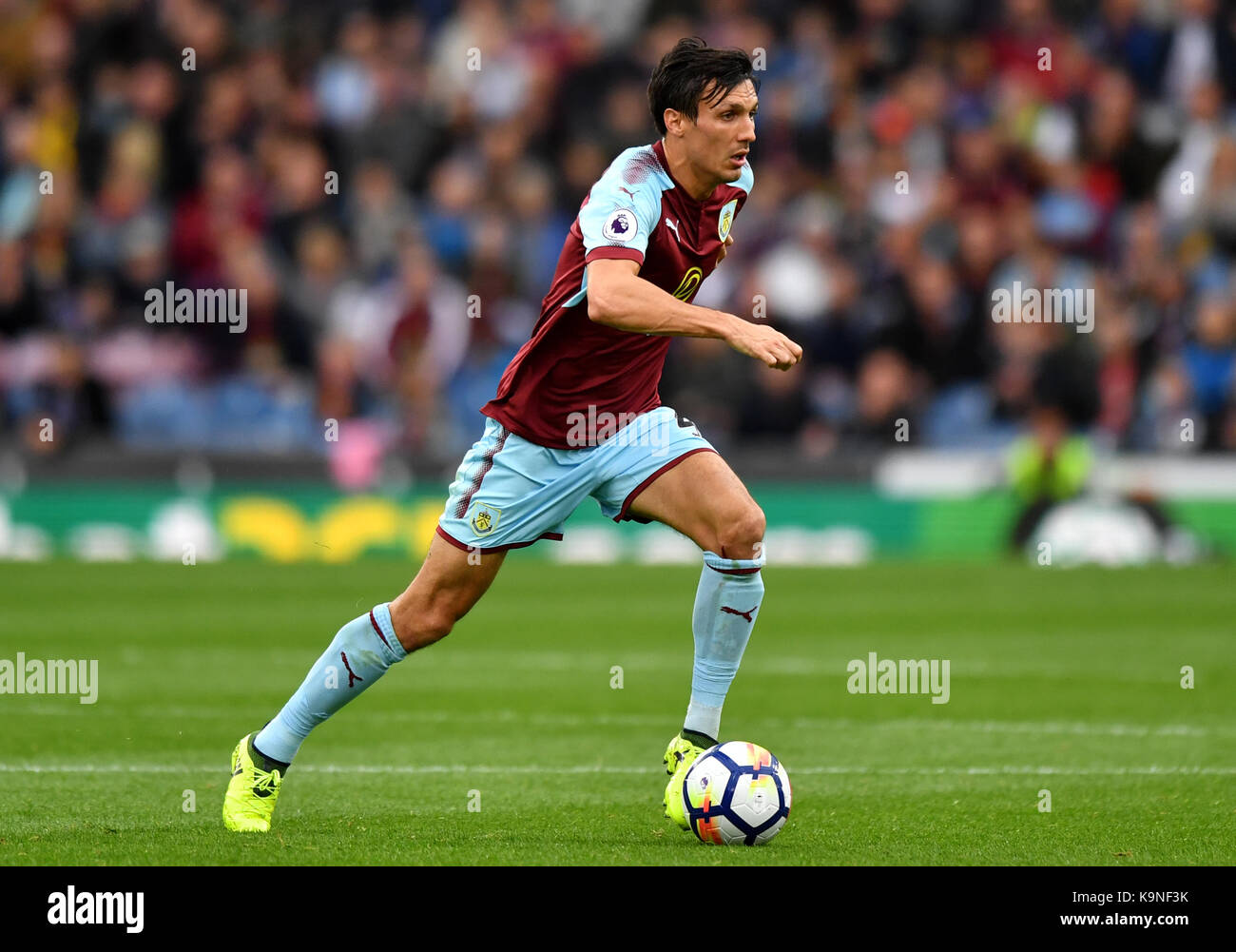 Burnley's Jack Cork during the Premier League match at Turf Moor ...