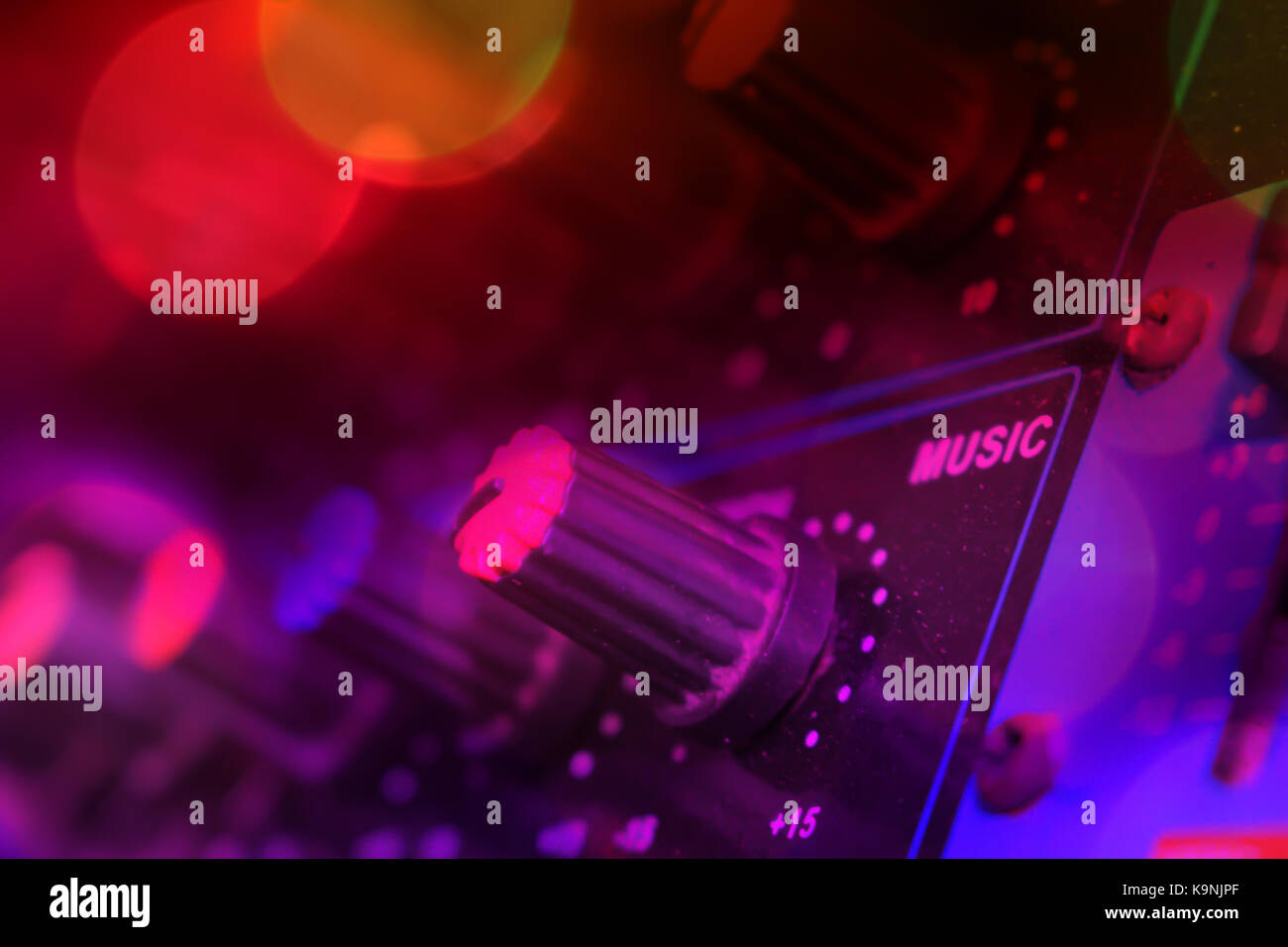 Volume Level Control Panel Stock Photo - Alamy