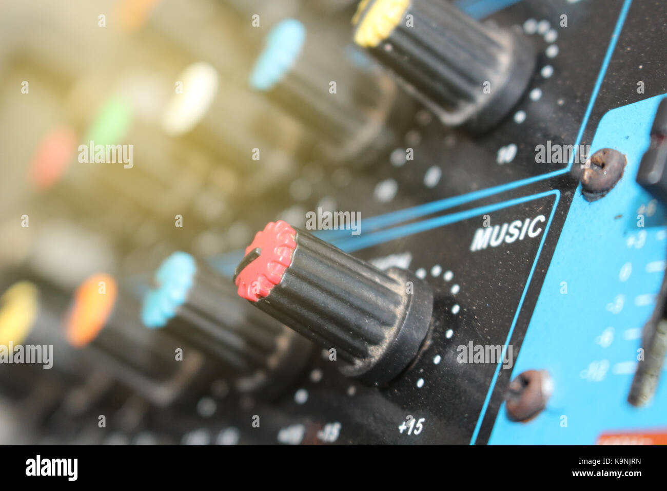 Volume Level Control Panel Stock Photo - Alamy