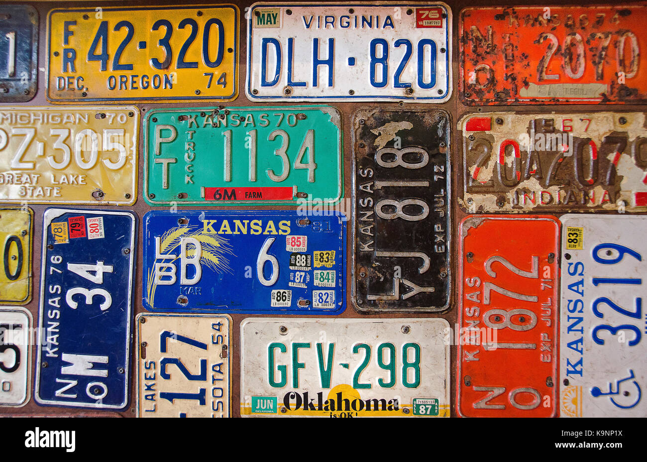 Number plate collage hi-res stock photography and images - Alamy