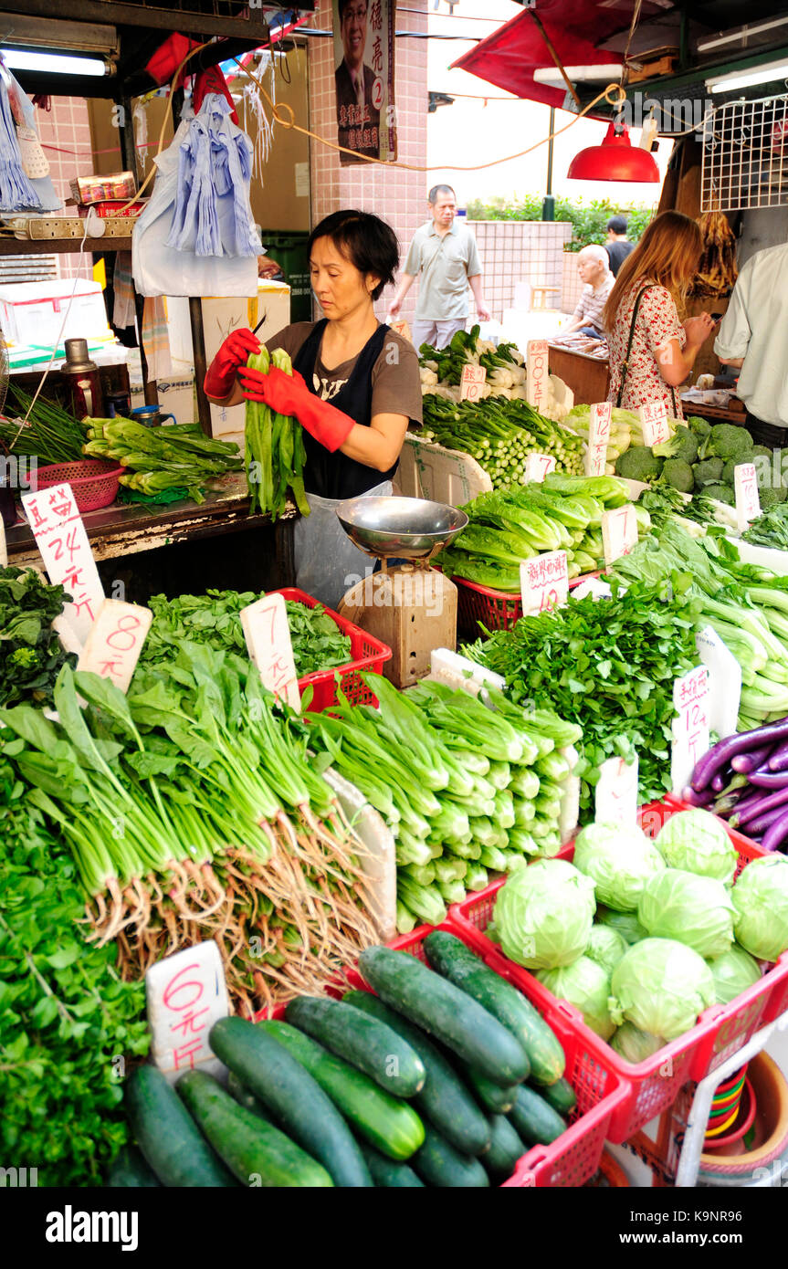 Wet market, Hong Kong, China Stock Photo - Alamy
