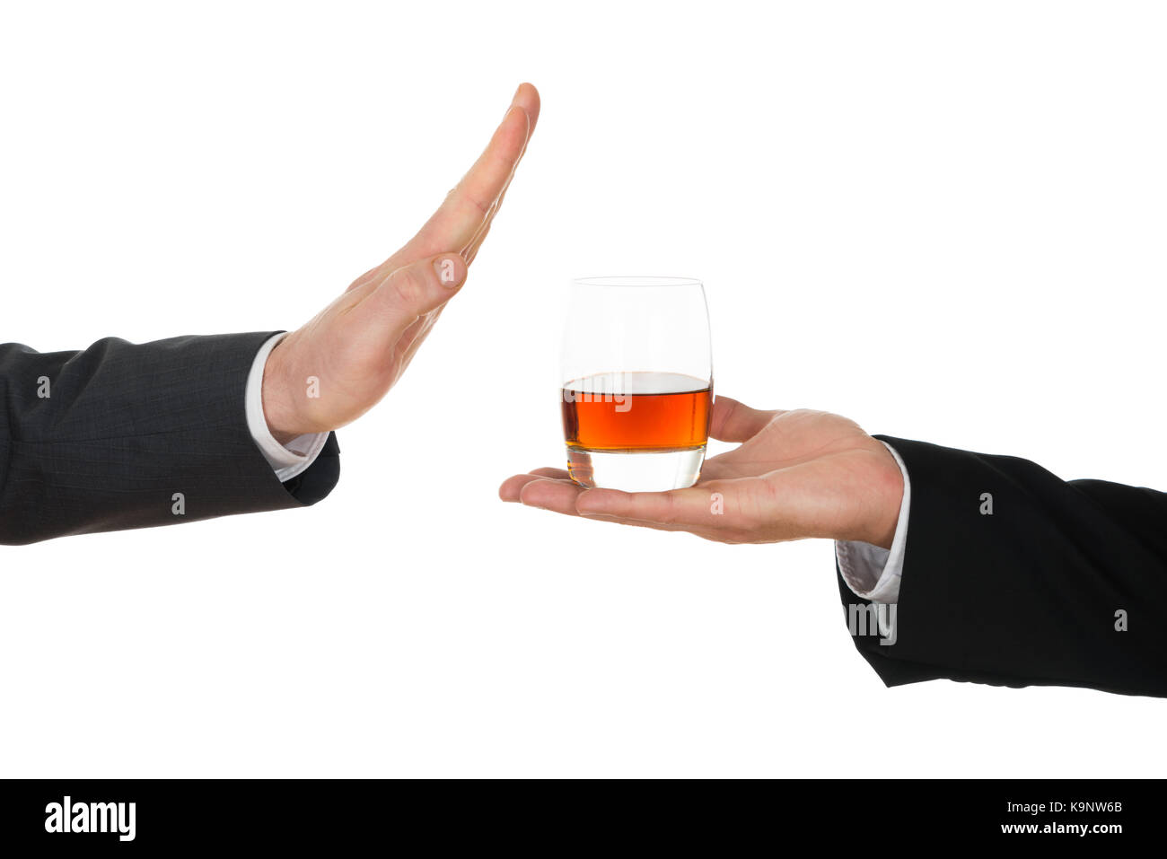 Refusing alcohol drink hi-res stock photography and images - Alamy