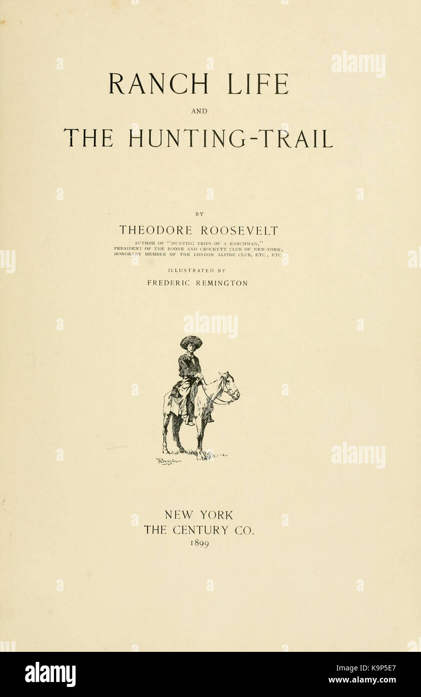 Ranch life and the hunting trail BHL22999877 Stock Photo - Alamy