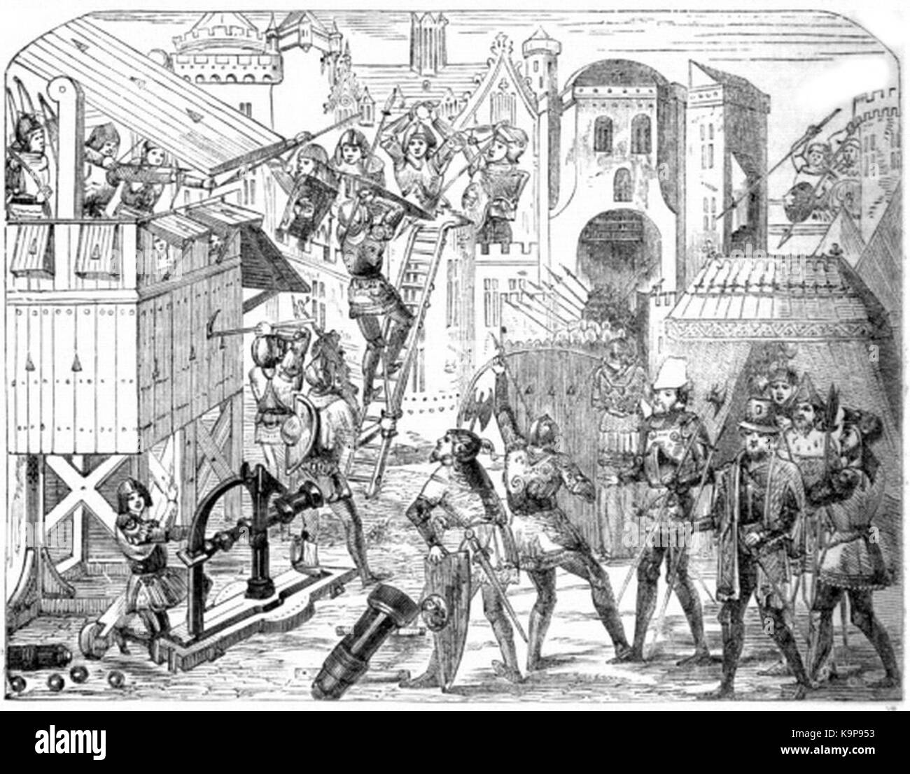 A historical account of a 15th-century siege operation, detailing the ...