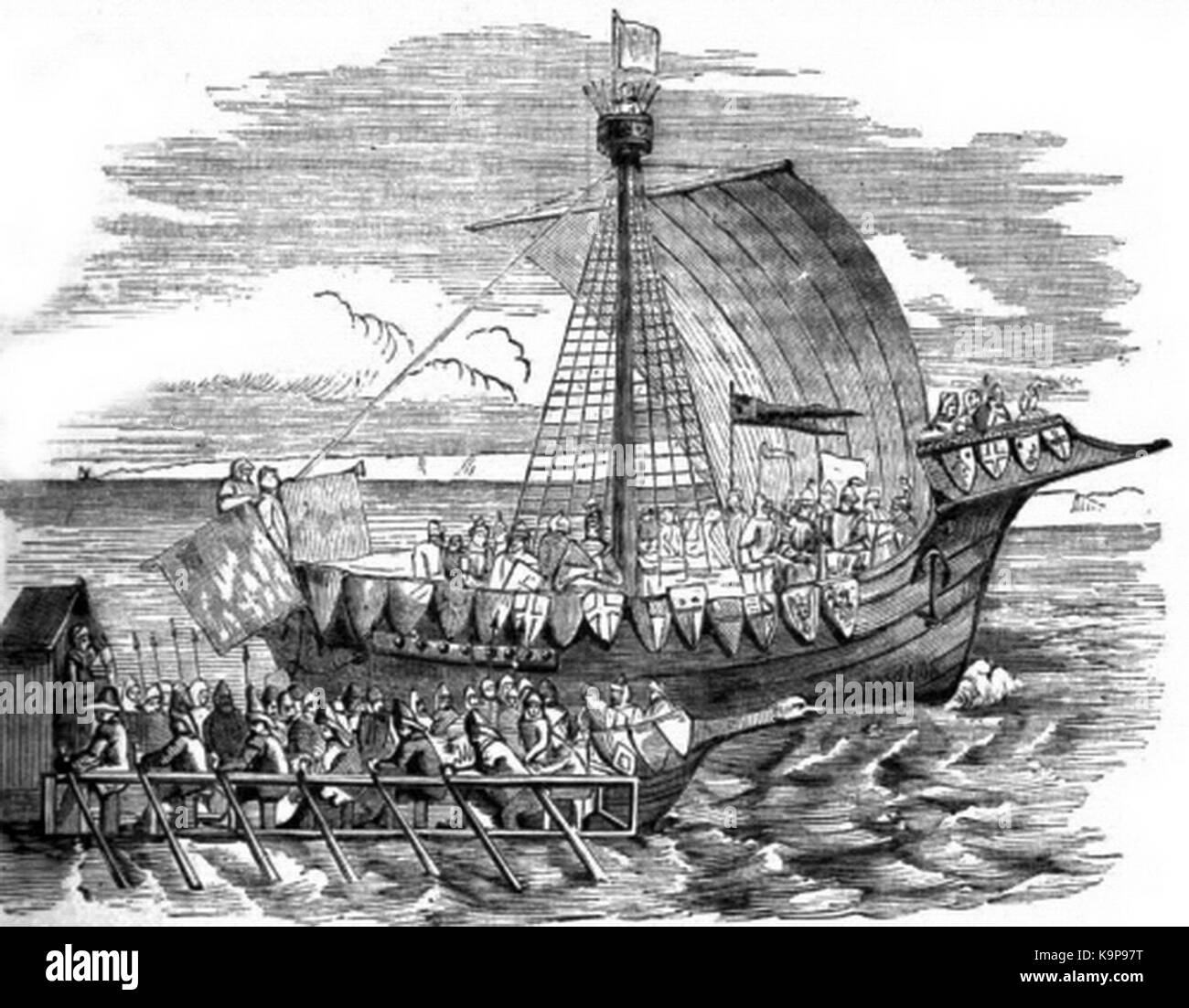 Warship medieval warfare war hi-res stock photography and images - Alamy