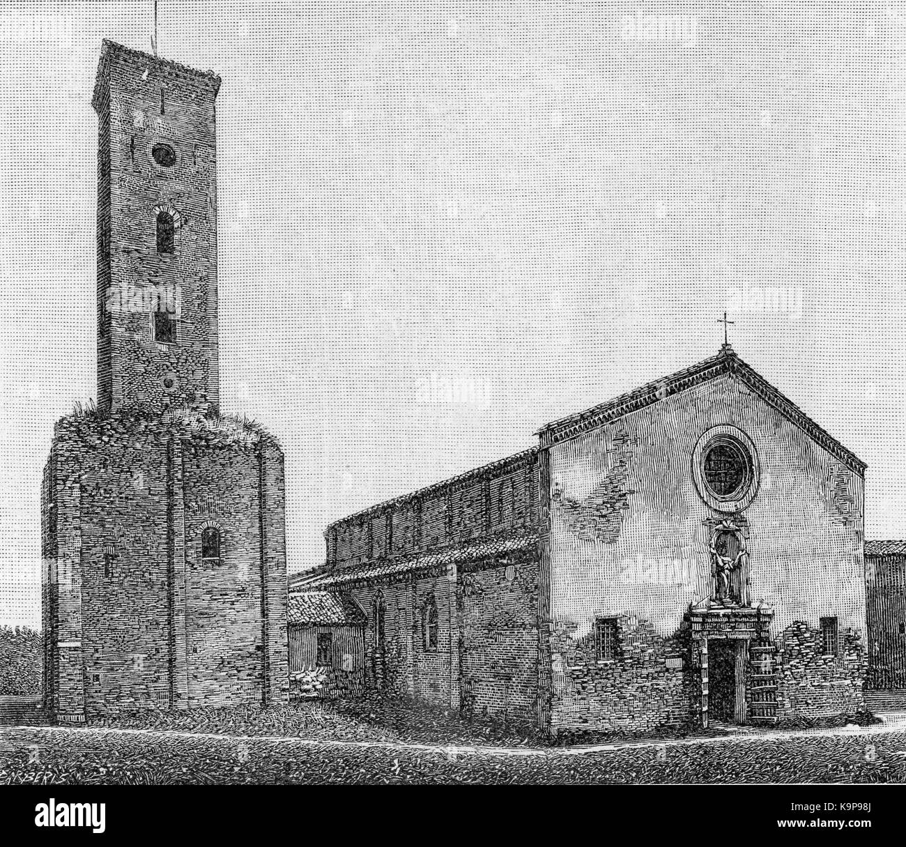 Santa maria church sanctuary Black and White Stock Photos & Images - Alamy