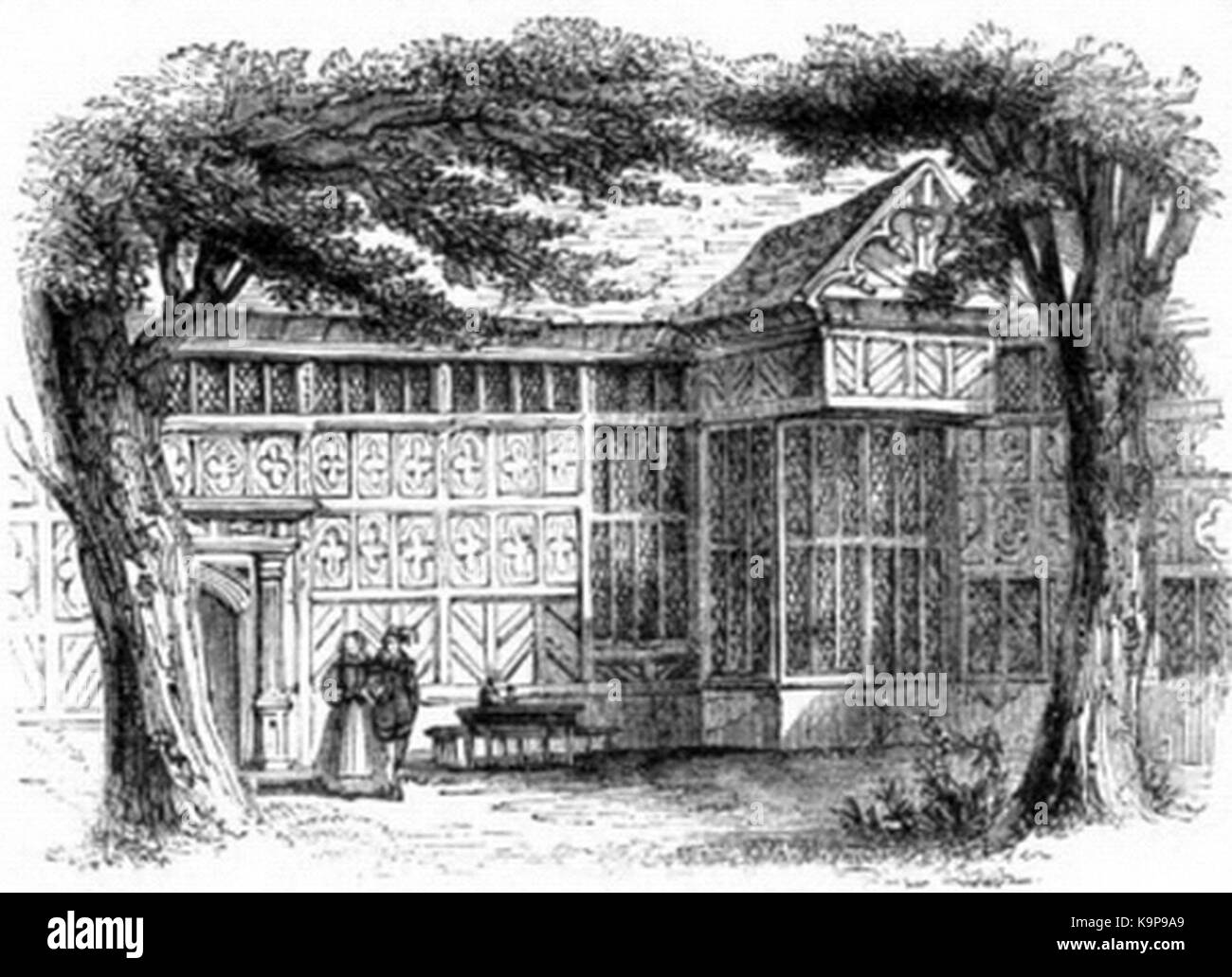 View garden window Black and White Stock Photos & Images - Alamy