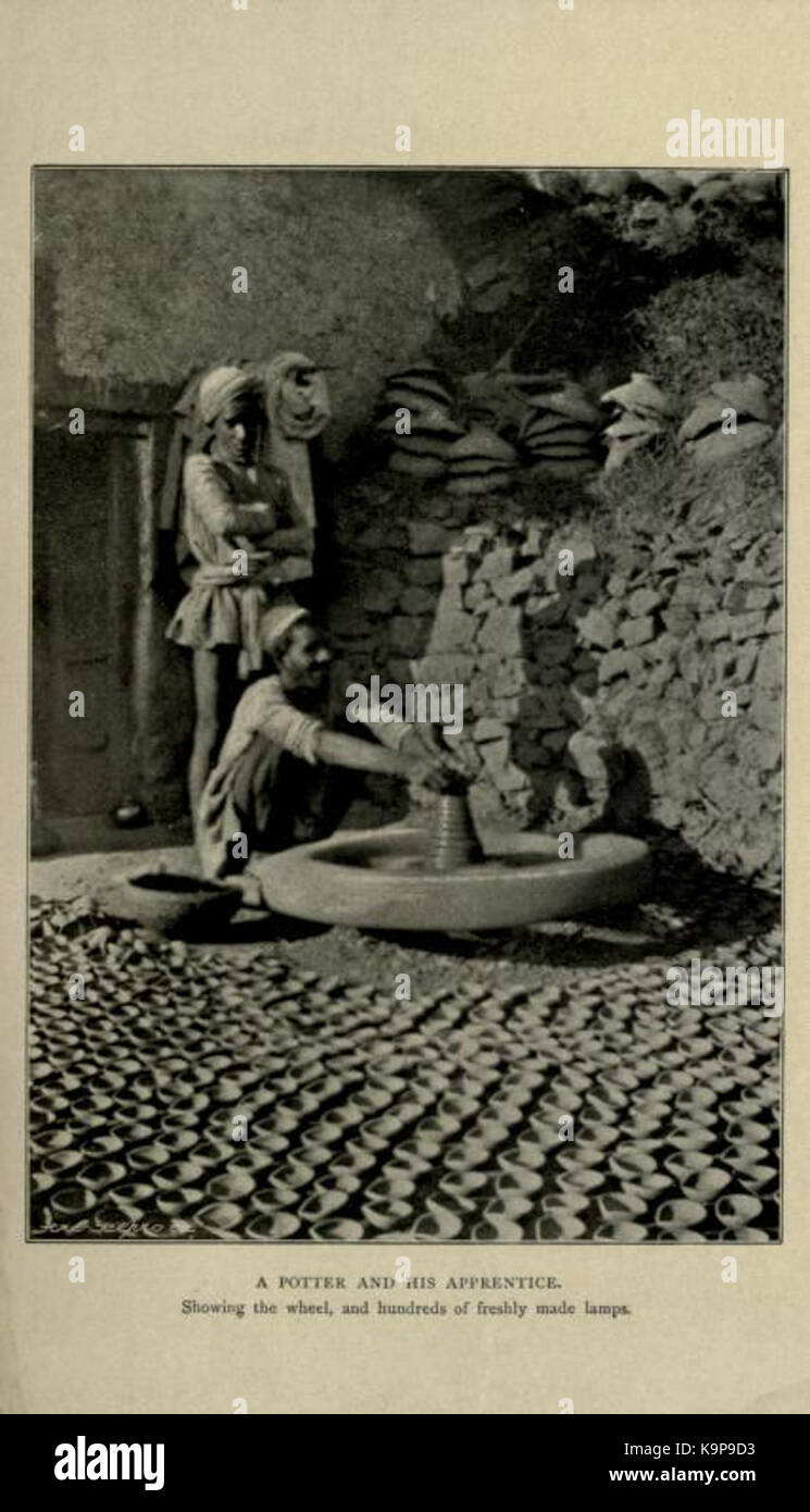Punjabi Potter in 1899 Stock Photo - Alamy