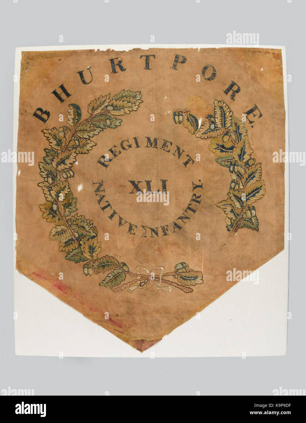 Regimental Colour Centre of the 41st Bengal Native Infantry Stock Photo ...