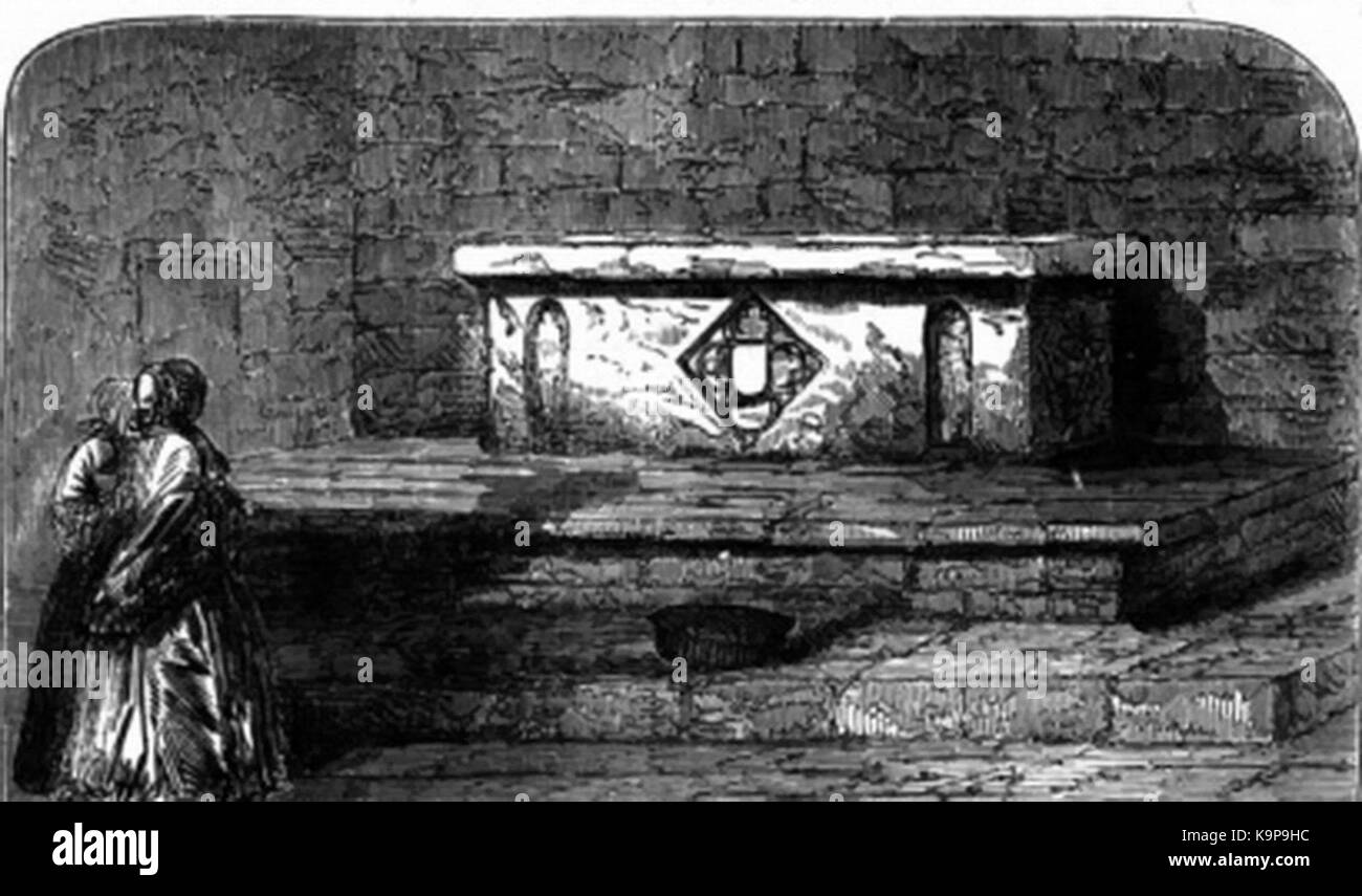 P222 Tomb of Catherine of Arragon, in Peterborough Cathedral Stock ...