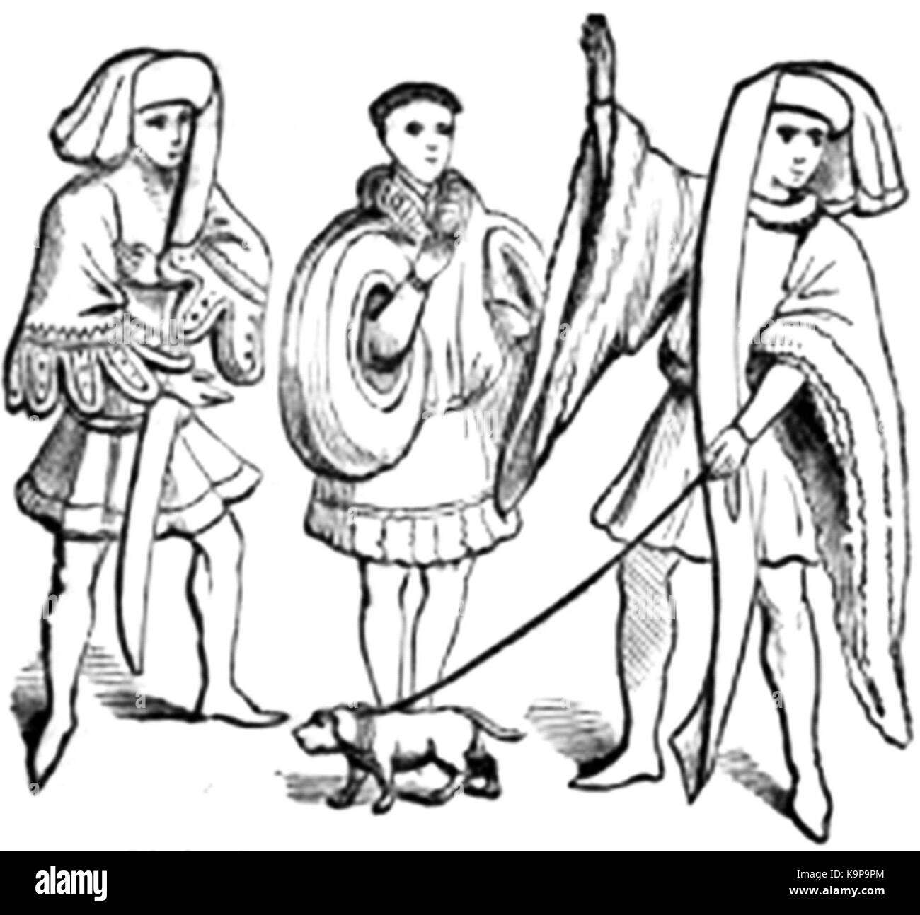 P70a Male Costume. From various MSS Stock Photo - Alamy