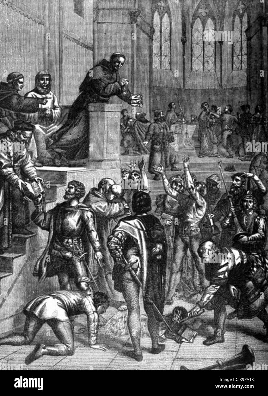 P582 Luther denouncing the Romanish Ritual Stock Photo - Alamy