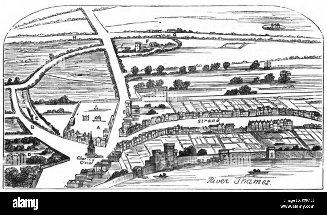 Map of charing cross hi-res stock photography and images - Alamy