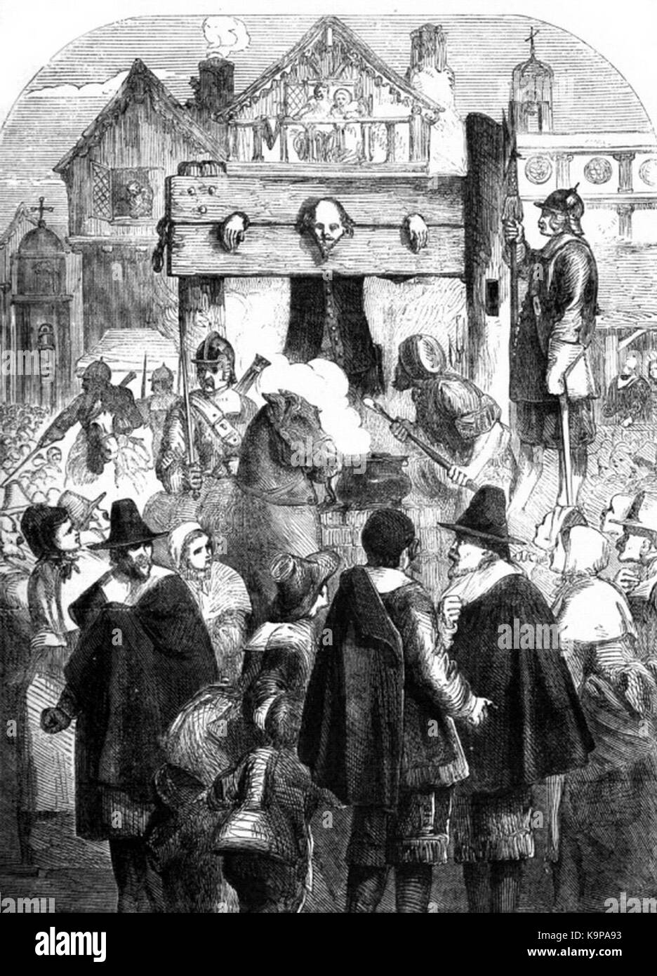 P157 Prynne in the Pillory Stock Photo - Alamy