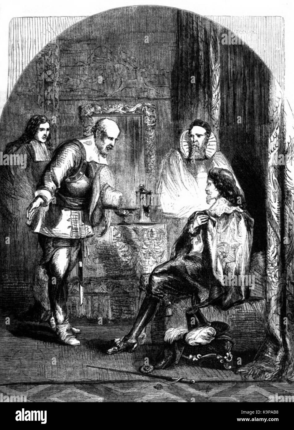 King charles art Black and White Stock Photos & Images - Alamy