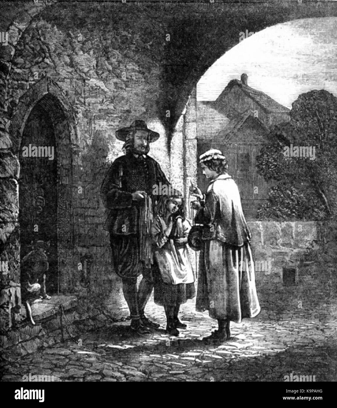 John bunyan painting Black and White Stock Photos & Images - Alamy