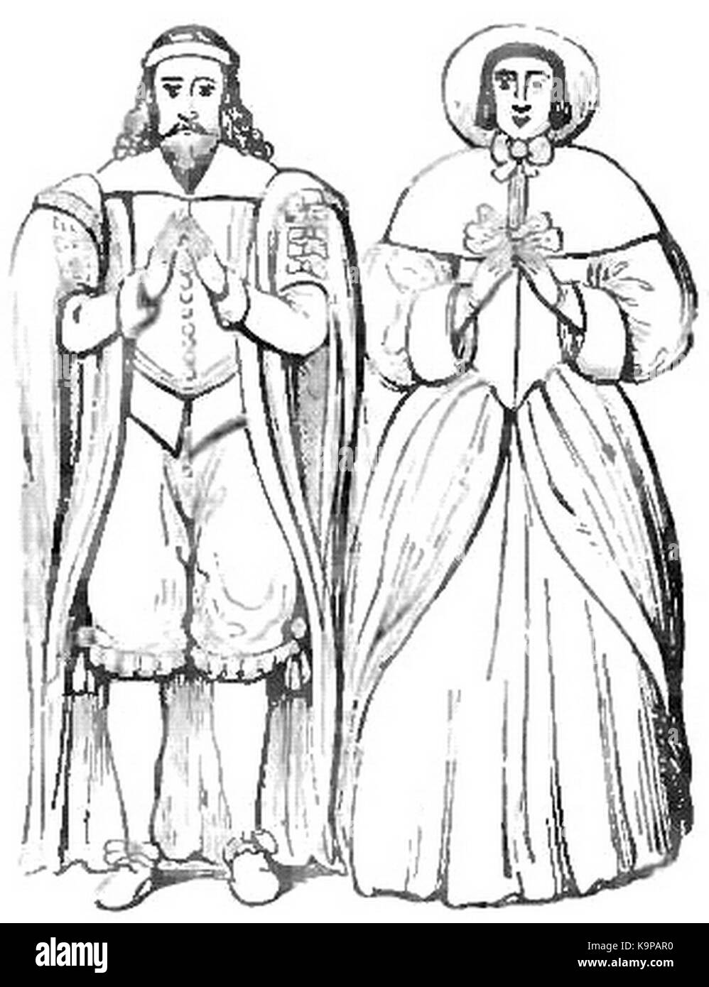 P405c Dress of the Protectorate Stock Photo - Alamy