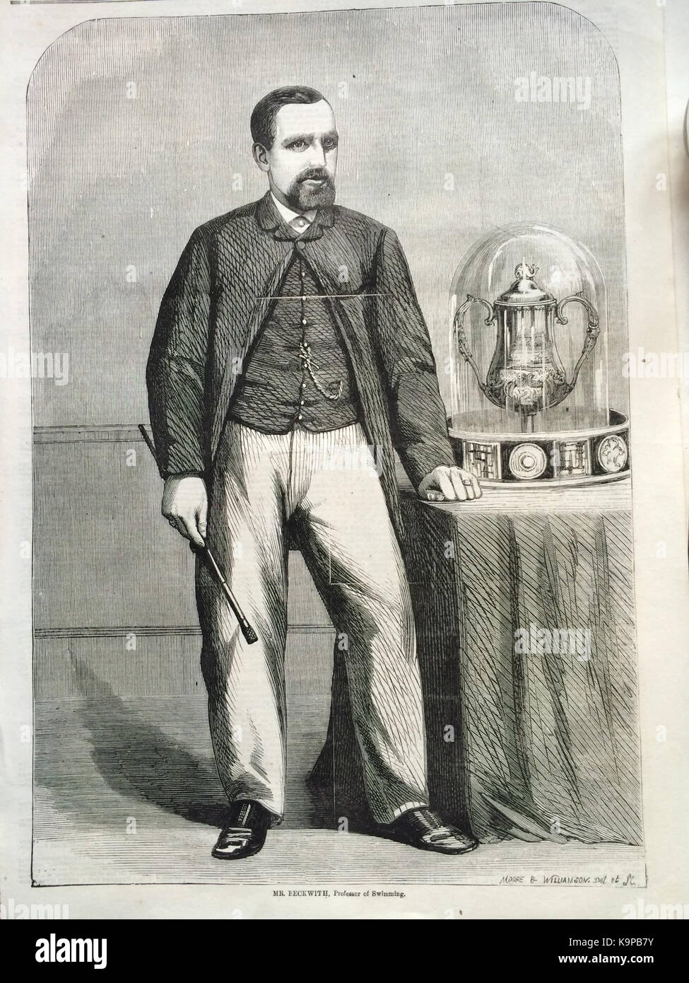 Prof Beckwith of Lambeth baths Stock Photo - Alamy