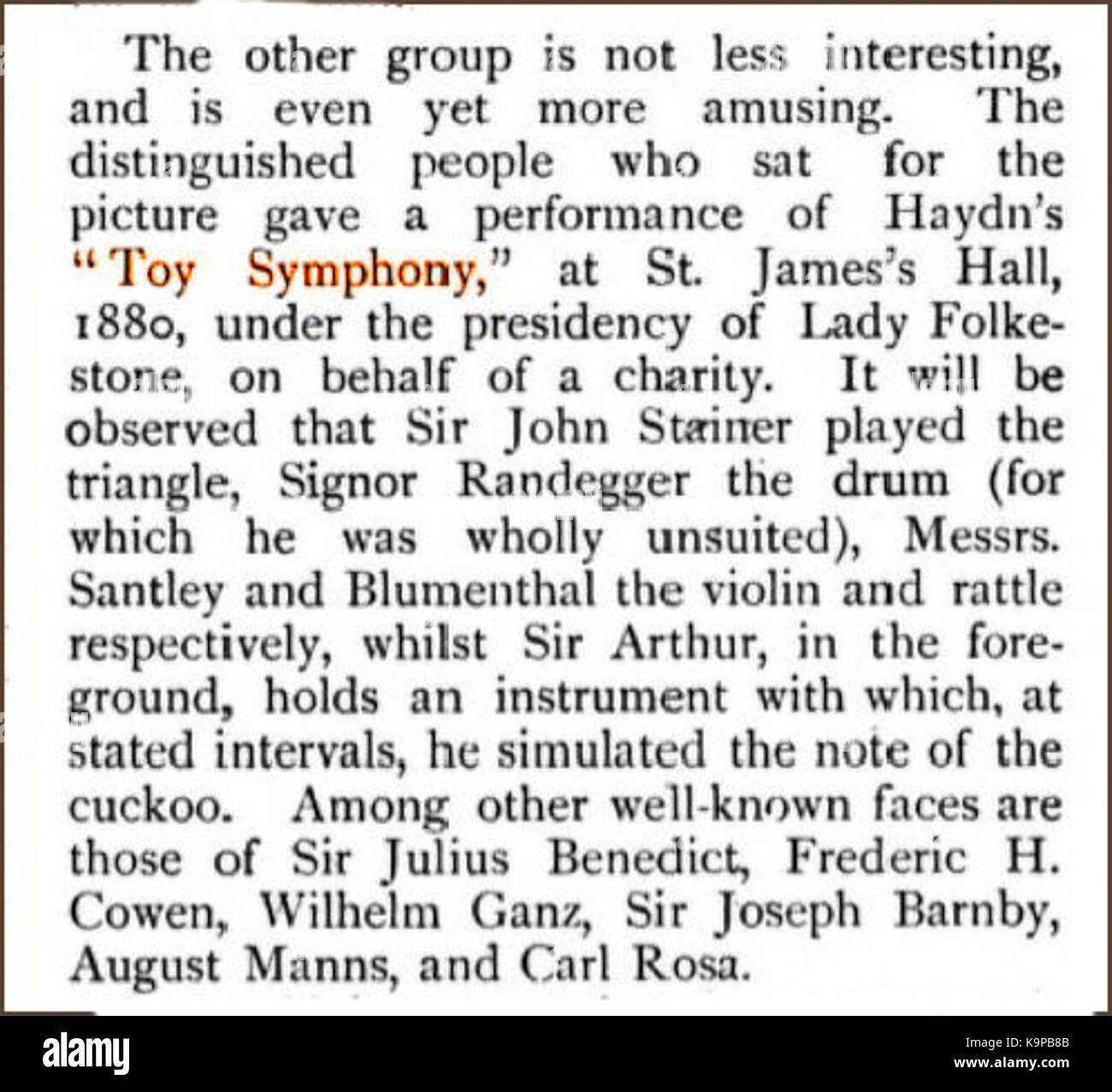 Part of an article published in 1897 Stock Photo - Alamy