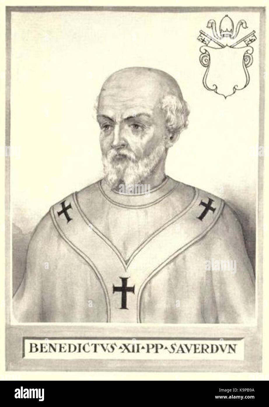 Pope Benedict XII Stock Photo - Alamy