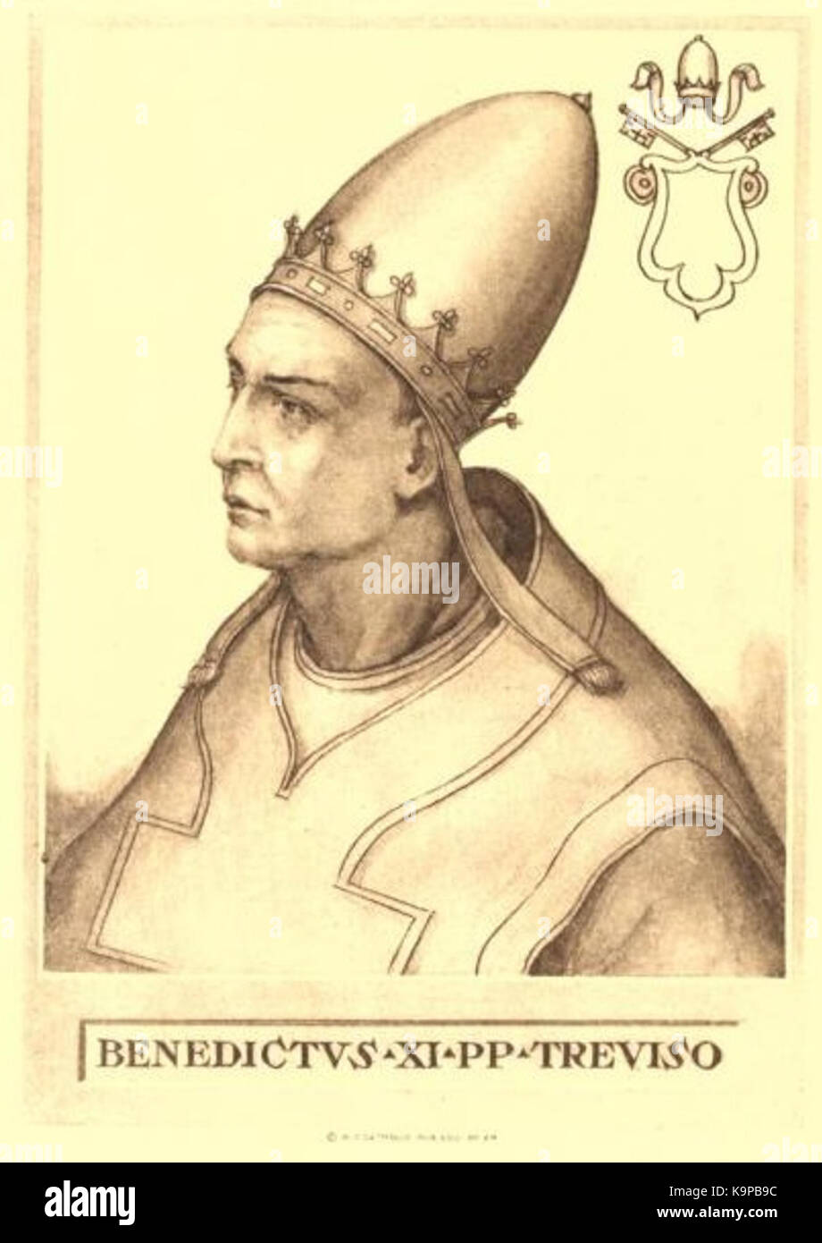 Pope Benedict XI, born Niccolò Boccasini, was the 195th pope of the ...