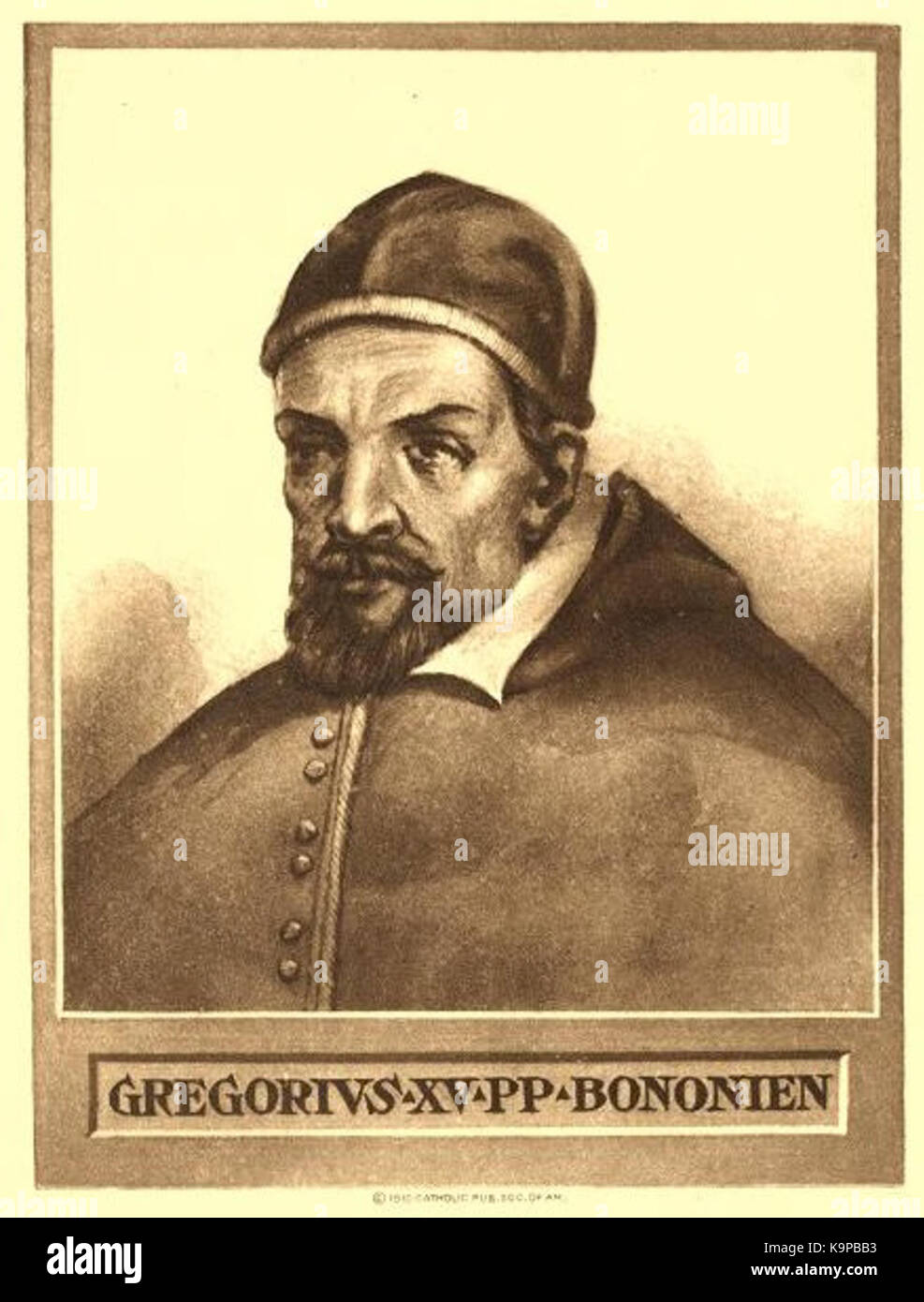 Pope Gregory XV, the head of the Catholic Church from 1621 to 1623, is ...