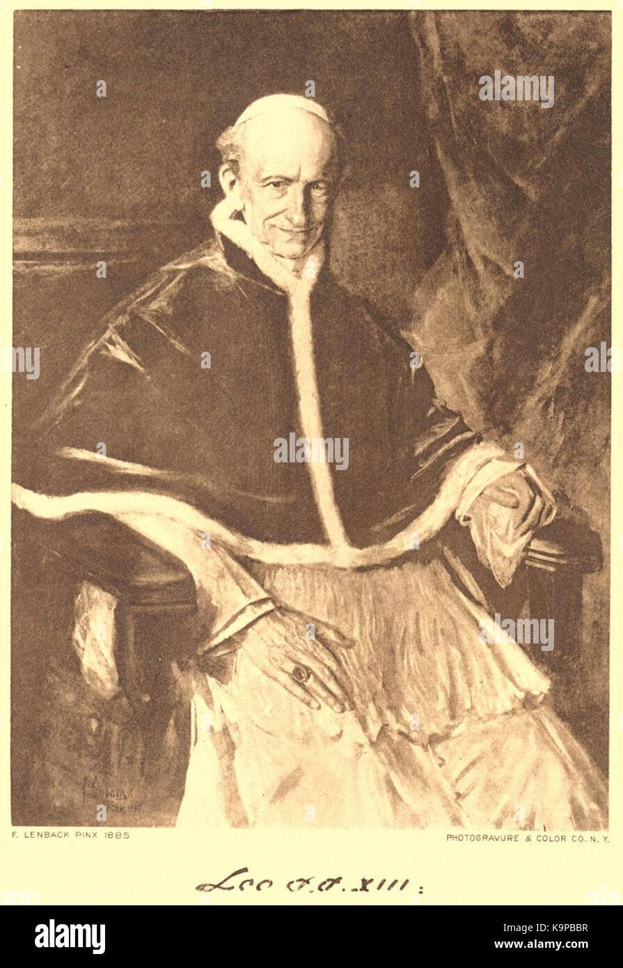 Pope Leo XIII Stock Photo - Alamy