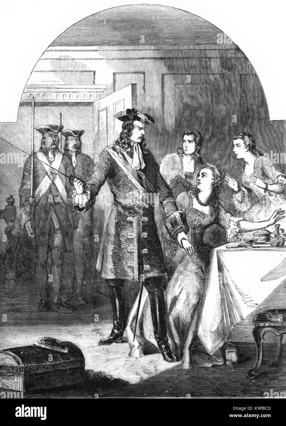 P379 Arrest of the Princess Clementina Stock Photo - Alamy