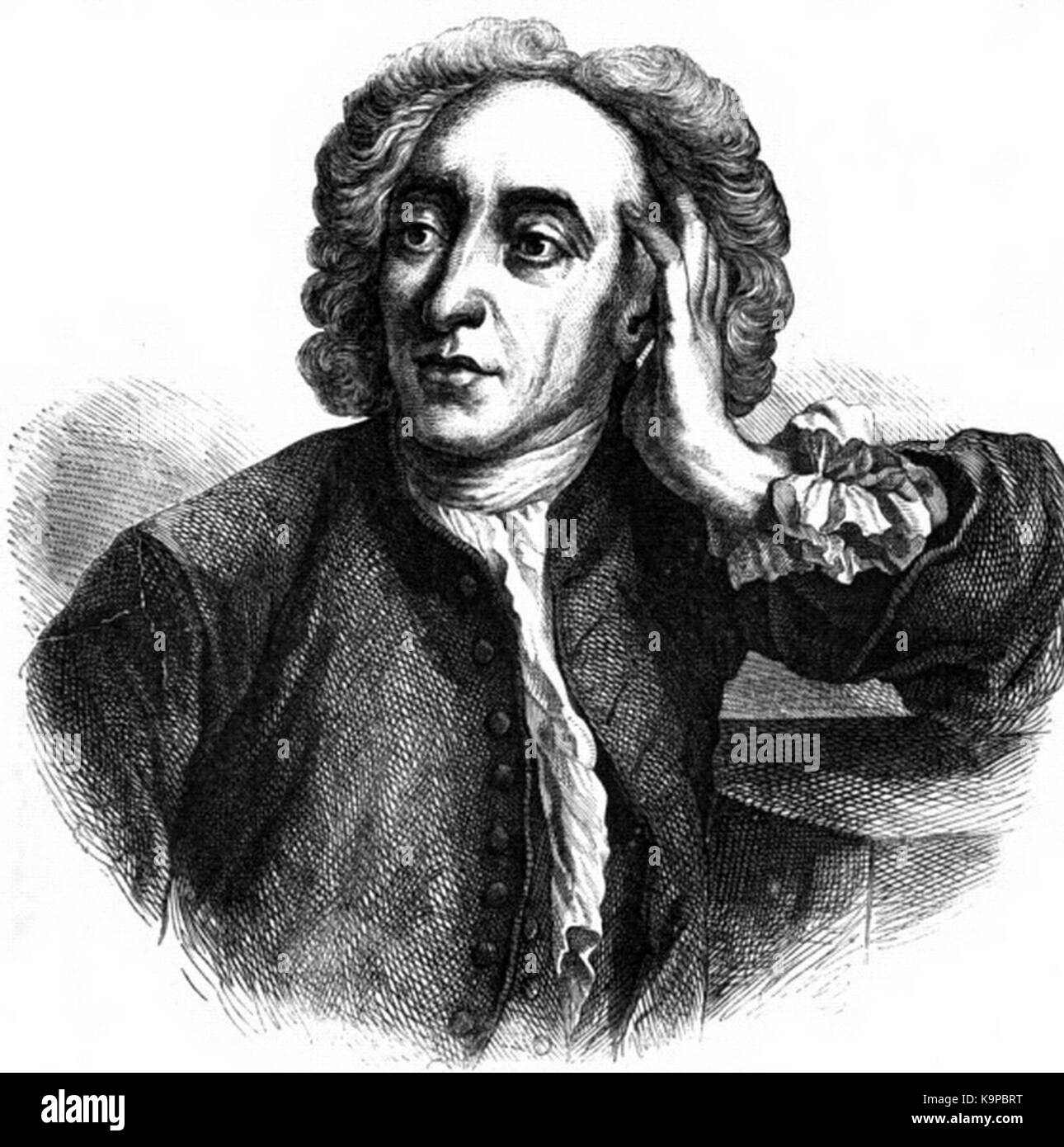 P595 Alexander Pope. From an authentic portrait Stock Photo - Alamy