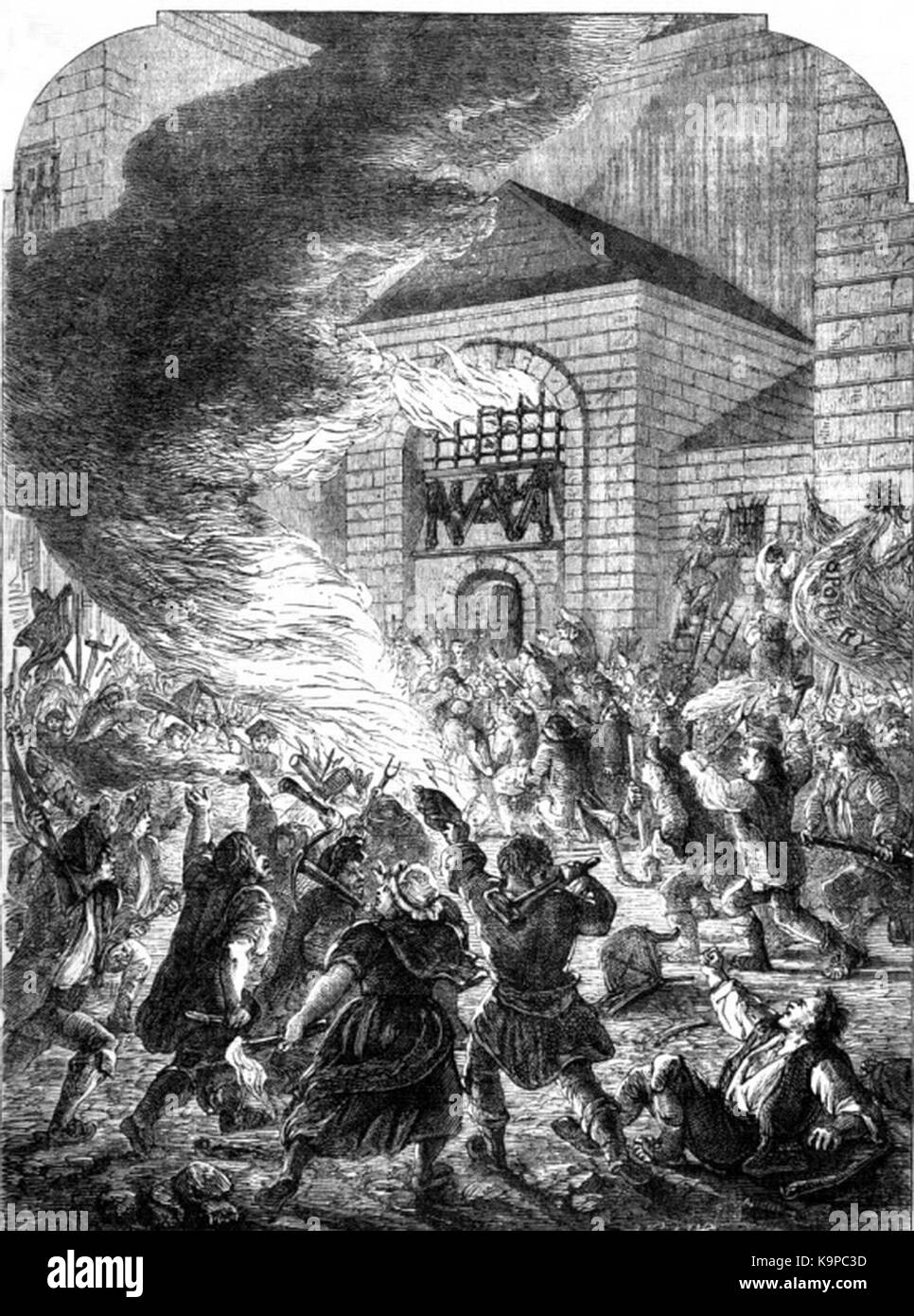 Burning of newgate hi-res stock photography and images - Alamy