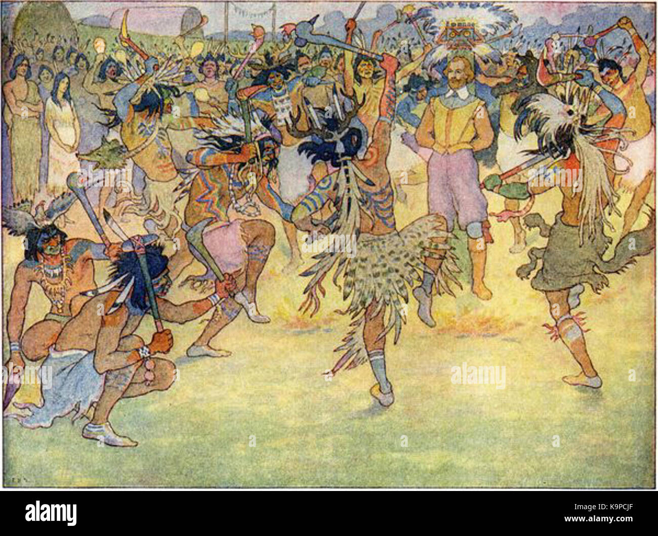 Pocahontas john smith powhatan native hi-res stock photography and ...