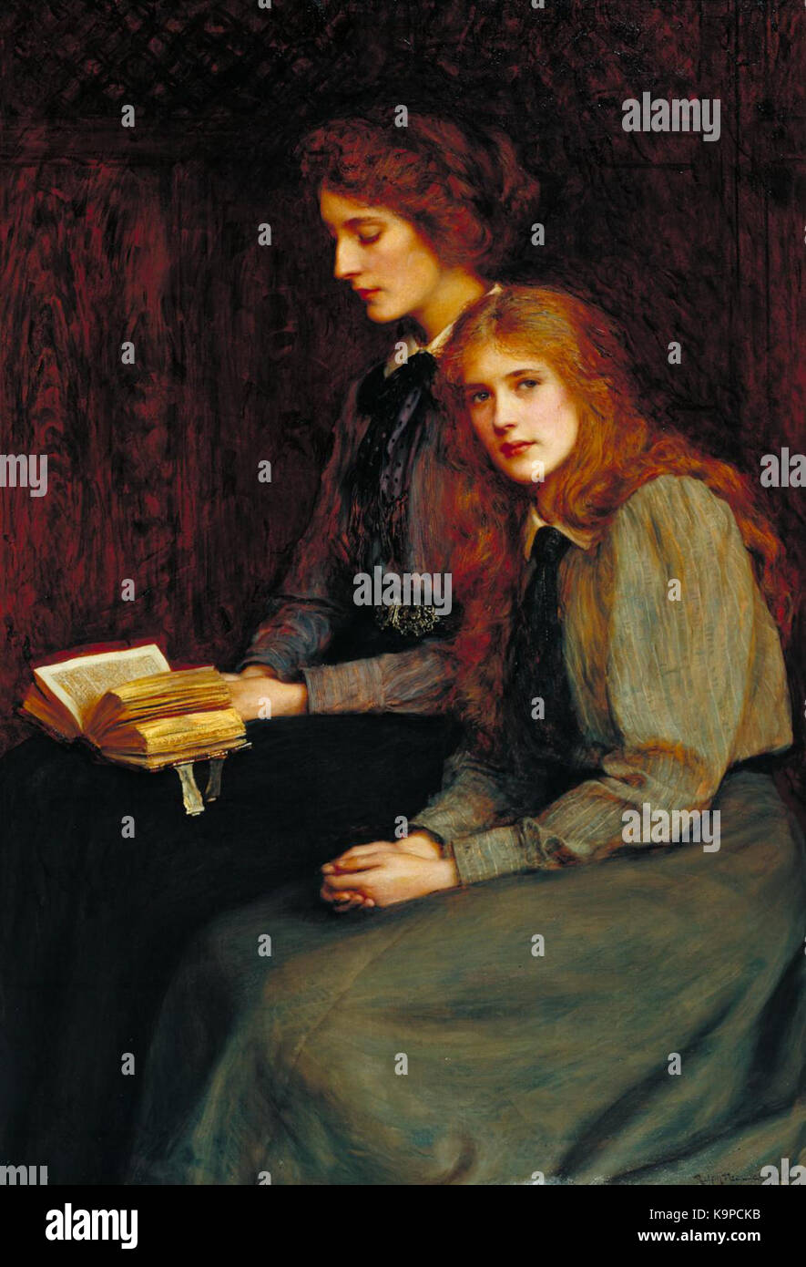 Ralph Peacock, 1900 The Sisters Stock Photo - Alamy