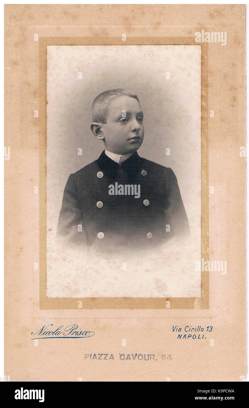 Portrait of a 10 boy from the upper class of Naples ca. 1870 by ...