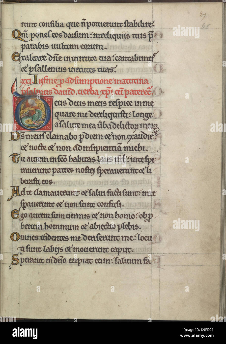 Psalter of Eleanor of Aquitaine (ca. 1185) KB 76 F 13, folium 045r ...