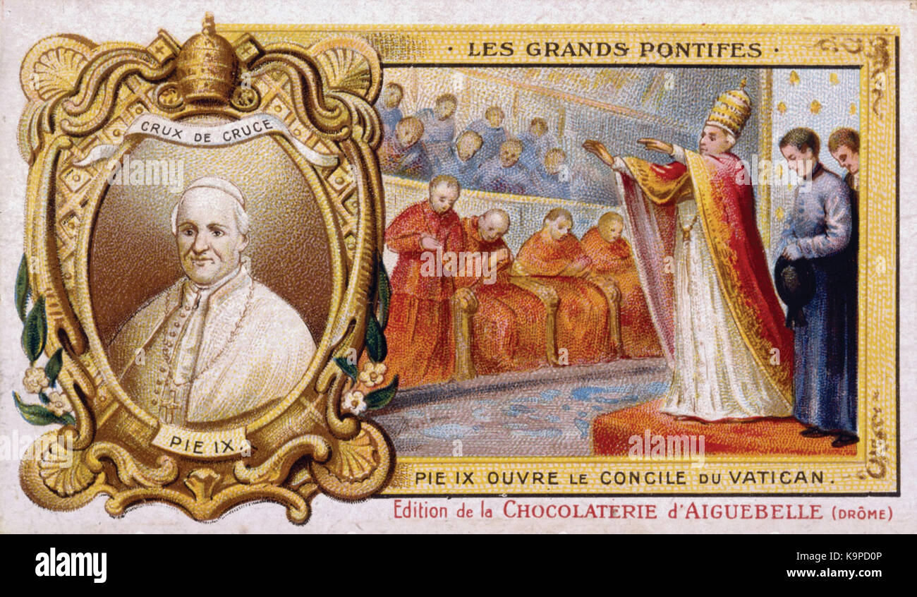 Pope Pius IX at the First Vatican Council Stock Photo - Alamy