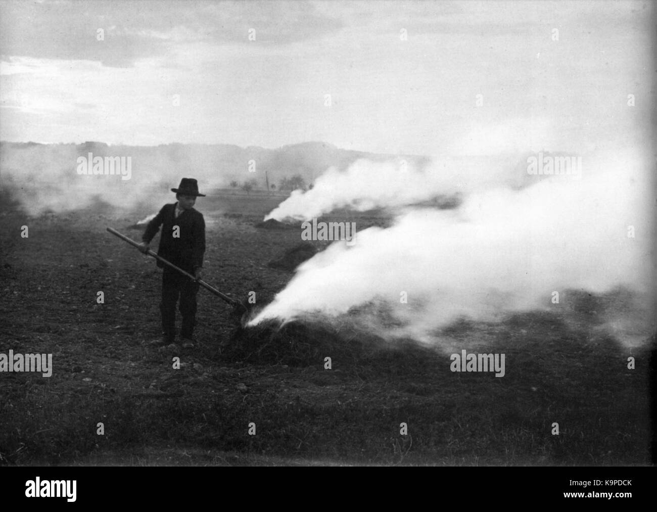 Peter Scherer Kartoffelfeuer Stock Photo - Alamy