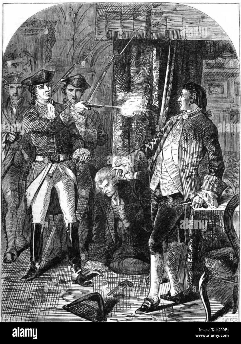 P163 THE ARREST OF LORD EDWARD FITZGERALD Stock Photo - Alamy